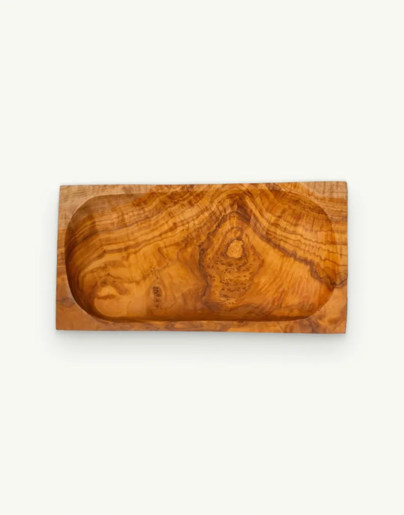 Olive Wood Small Rectangular Plate 24cm/12cm